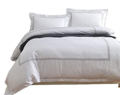 China Wholesale Plain White Cotton Bedding Set Home And Hotel All Seasons for sale