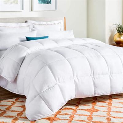 China Warm Lightweight Reversible Cotton Bedding Set White Comforter Sets For All Size Beds for sale