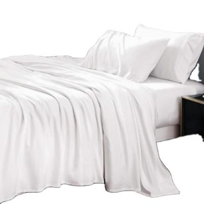 China Oasis Reversible Spring Full Size Cotton Bedding Set White Nantong Cotton Bedding Bed Sheets Sets Wholesale for sale