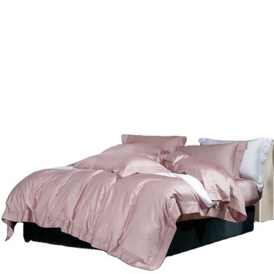 China Stain Resistant Warm 600TC China Cotton Bedding Set Blend 4pcs Queen Size Bedding Set Bed Sheet for sale