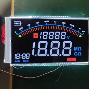 China Black Screen VA Type LCD Display 95x58.8mm with 5.0V Operation and -20℃ to +70℃ Temperature Range for sale