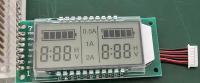 China TN 6-Digit Seven Segment LCD Display Module with Blue Backlight, 60.5×27.5mm Size, HT1621 Driver IC for sale