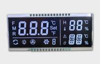 China VA Black LCD Display Screen 74x32mm 5V Voltage with White Backlight and PIN Connection for Industrial Applications for sale