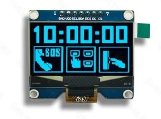 China 1.54 Inch OLED Display 128x64 Pixels 3.3V SPI Interface with SPD0301 Driver IC for Arduino Raspberry Pi for sale