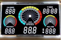 China 5.0V High Contrast VA LCD Segment Display Module 100x65mm with HT1621 Driver and White Backlight for sale