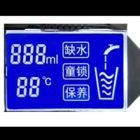 China HTN Blue LCD 7-Segment Display 83x75mm with AIP31621 Driver IC for Inverter Applications for sale