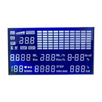 China 3.3V-5V 7 Segment LCD Display 66x56mm with HT1621 COB Driver and Blue Backlight for sale