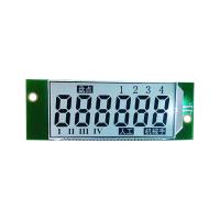 China VA Black LCD Display Screen 74x32mm 5V Voltage with White Backlight and PIN Connection for Industrial Applications for sale