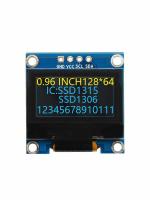 China 1.54 Inch OLED Display Panel 128x64 Pixels Blue Color with SPD0301 Controller and 24PIN FPC Connector for sale