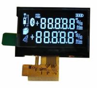 China COG FPC VA LCD Segment Display 35.9x24.4mm White on Black SPI Interface 3.3V for Rangefinder for sale