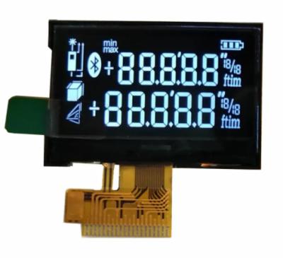 China COG FPC VA LCD Segment Display 35.9x24.4mm White on Black SPI Interface 3.3V for Rangefinder for sale