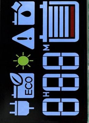China Black VA LCD Display Panel 2-Digit 33.8x19.08mm with 8-Pin FPC and 5V Power Supply for sale