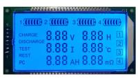 China Custom 7 Segment LCD Display Module 88.5x40mm with HT1621 Driver and Blue Backlight for sale
