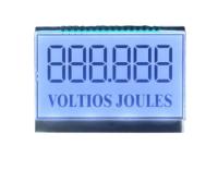 China 6-Digit Custom 7-Segment LCD Display 5.0V HTN Transmissive 16-PIN 48.0x30.0mm for sale