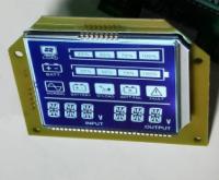 China TN LCD 7-Segment Display 65x65mm Dark Background White Backlight SMT_HT1621 Driver 5V for sale