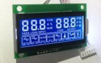 China Customized 7 Segment LCD Display HTN Blue 5V LCD Screen With PCB Board for sale