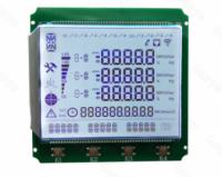 China Customized 7 Segment LCD Module HT1623 91.5x90mm FSTN Positive Transmissive for Meter Box for sale