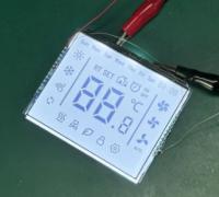 China Custom TN LCD Segment Display 77.6x60.0mm with White Backlight 4.5V 24-Pin Interface for sale