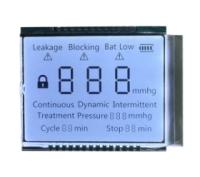 China Monochrome White Custom HTN Positive LCD Display 3.3V 27-PIN 43x37mm View Area for sale