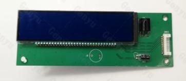 China Custom STN Segment LCD Display Screen Blue 30PIN 110x32mm for Cleaning Machine and Industrial Control Systems for sale