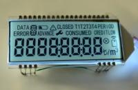 China White Backlight HTN Segmented LCD Display 61x29mm 28PIN for Energy Meters -30°C to +70°C Operating Range for sale