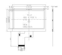 China 4.3 Inch TFT LCD Display Module 480x272 RGB 6 O'clock View for sale