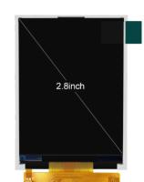 China 2.8 Inch TFT LCD Display 240x320 Pixels 18-Bit Color 300 Nits Brightness for sale