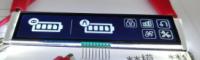 China 4.5V 9PIN VA LCD Display with 6 O'clock Viewing Angle for White Graphics on Black Panel Long Strip for sale