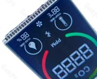 China 2.5 Inch VA LCD Display 4 Digit 7 Segment Screen with 24PIN Interface for Clear Numerical Readout for sale