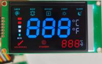 China Customized VA LCD Display with Blue Digits 7 Segment Screen and 0-+50℃ Operating Temperature for sale