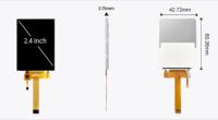 China 2.4 Inch IPS TFT LCD Display 240x320 SPI Interface 300 Nit Brightness for sale