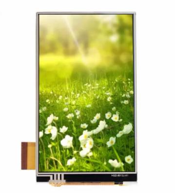 China 3.97 Inch TFT LCD Touch Screen 480x800 Resolution RGB Interface 300cd/m² Brightness for sale