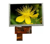 China 5 Inch TFT LCD Screen 800x480 Resolution 1000 cd/m² Brightness Industrial Display with 6 O'Clock Viewing Angle for sale