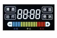 China 4.5V 7 Segment LCD Display with 6 O'clock Viewing Direction and Customizable Monochrome LCD Module for sale