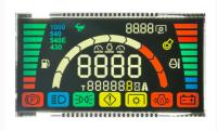 China Customized Size VA LCD Display with Black Background White LED and Wide Temperature Range for Power Supply for sale