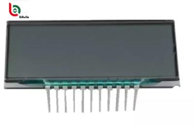 China Customized Size 7 Segment LCD Display with Transmissive LCD and White LED Backlight for sale