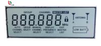 China Monochrome 6 Digit 7 Segment TN LCD Display 50 Pin Connector 6 OClock Viewing for sale