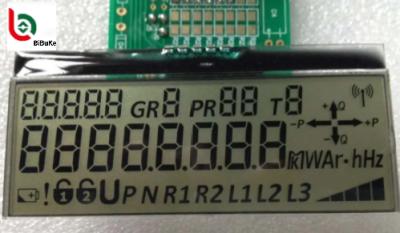 China 17 Digit 7 Segment Custom LCD Module Transflective Display I2C Serial Interface for Energy Meter for sale