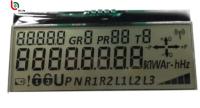 China 17 Digit 7 Segment Custom LCD Module Transflective Display I2C Serial Interface for Energy Meter for sale