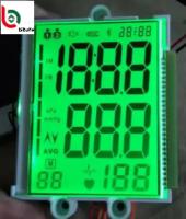 China Custom LCD Display 4 Digit Segment TN LCD Panel with HTN LCD Display and 3.0V Voltage for Sphygmomanometer for sale