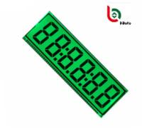China Custom 7 Segment LCD Display 37mm x 17mm x 1.1mm 3.0V FSTN Positive Transmissive for sale