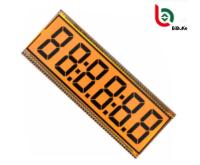 China Custom 7 Segment LCD Display 37mm x 17mm x 1.1mm 3.0V FSTN Positive Transmissive for sale