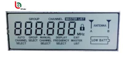 China Custom HTN LCD Display Module 3.3V 110x18mm White LED Backlight for Electronic Meter for sale