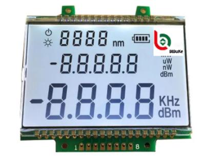 China Custom 7 Segment LCD Display Panel 83x76x1.1mm 4.3V 1/4 Duty 1/3 Bias FSTN Transflective for sale
