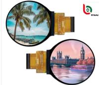 China 2.1 Inch Round TFT LCD Display 480×480 Resolution 450cd/m² Brightness for Smart Wearables and Audio Devices for sale