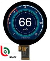 China 3.6 Inch 1000 cd/m² Brightness Round TFT LCD Display with Touch Screen for Industrial Instruments for sale