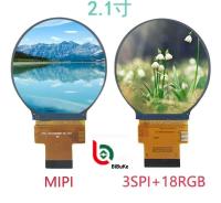 China IPS Round TFT LCD Display 128x128 Resolution 25.24mm Diameter SPI Interface ST7735P3 Driver IC for sale