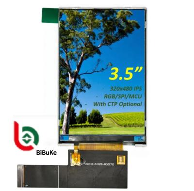China 3.5 Inch TFT LCD Display Module 320x480 HVGA IPS Full Viewing Angle RGB MCU SPI Interface for sale