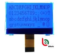 China 2.15 Inch 128x64 COG LCD Display with ST7567 Driver IC, 2.8V Operating Voltage and 10-Pin ZIF Connector for sale