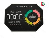 China Custom VA LCD Display 79x60mm 4-Digit Segmented Screen with Zebra Connector 4.0V Operation for sale